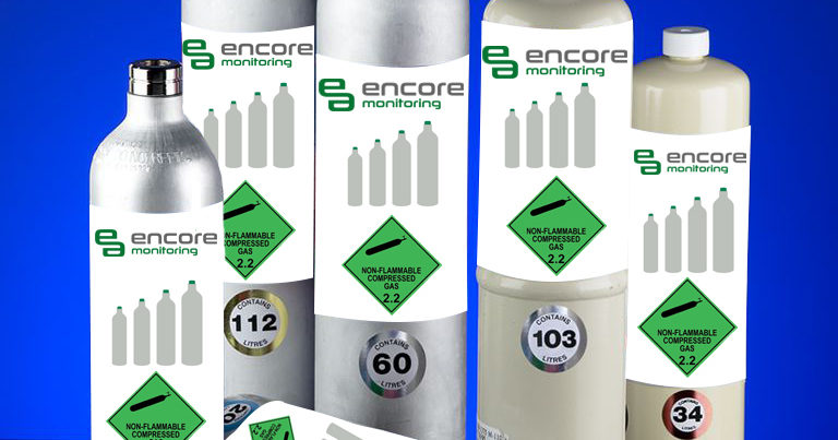 Non-Refillable Gas Cylinders | Encore Monitoring